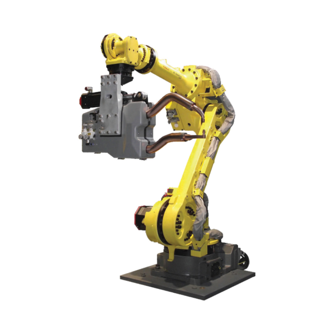 Linha central robótico industrial automática do braço 6 de Fanuc R ...
