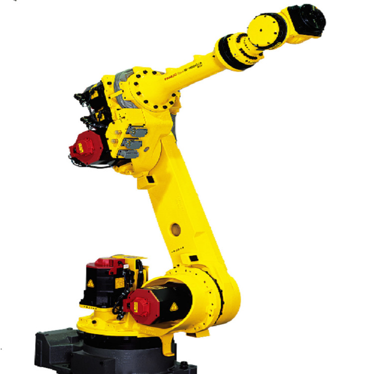 Braço Robótico Industrial de 6 eixos R-1000iA com rastreador linear ...